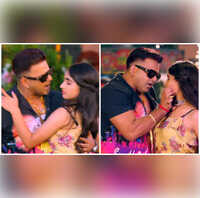 Pawan Singh Romance With Janvi Dubey in Farak Fatal Ba Bhojpuri Song- पवन सिंह और जाह्नवी दुबे ...