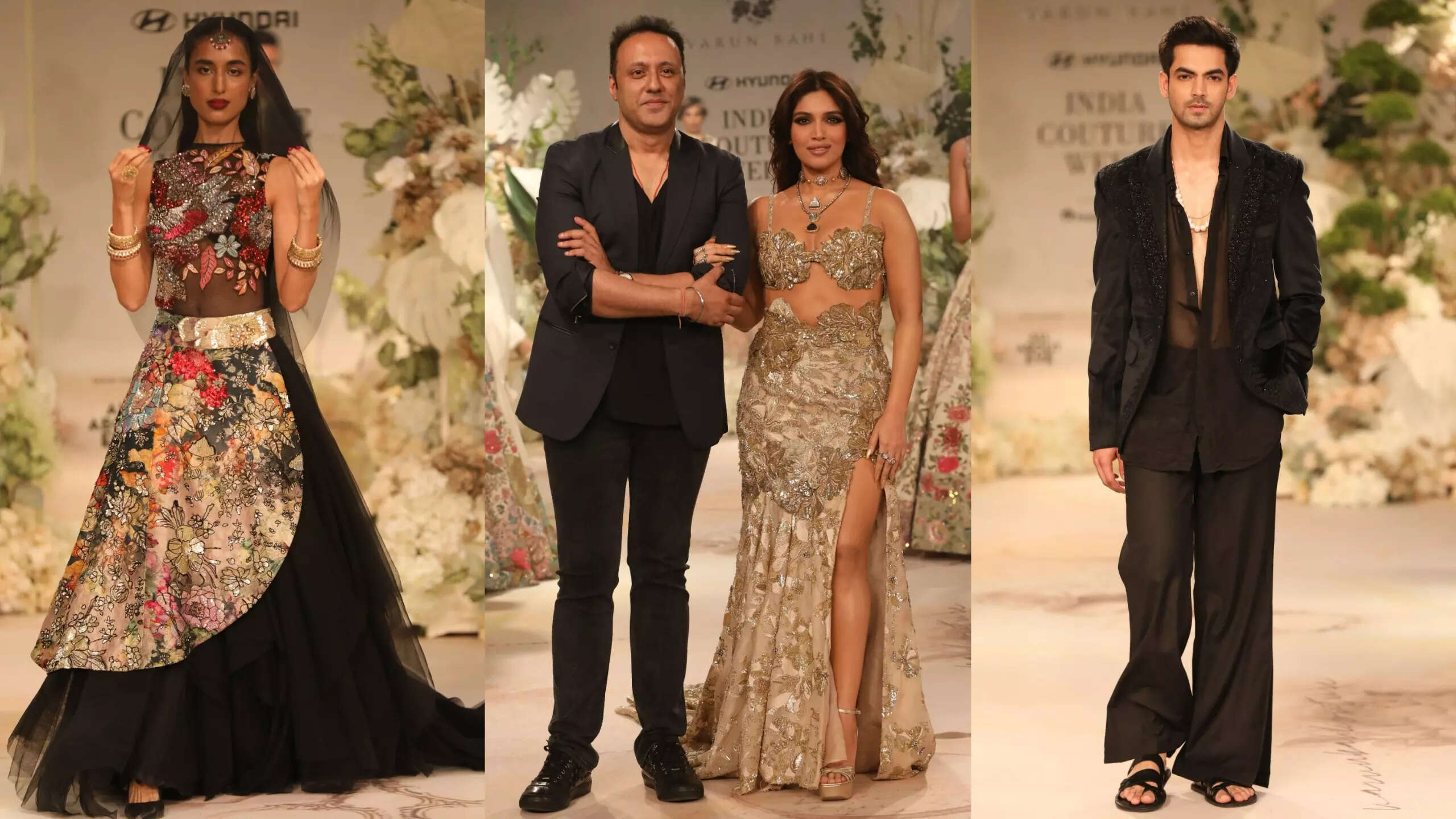 FDCI Hyundai India Couture Week: भूमि पेडनेकर बनी शो स्टॉपर, वरुण बहल ...