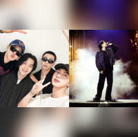 BTS’ Hyung Line Pose For Selfie As Jin, J-Hope, RM Come To Suga’s Final ...