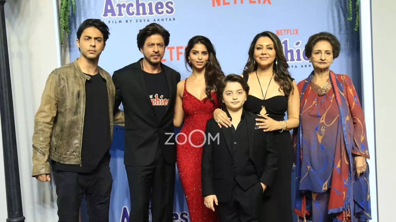 The Archies Screening: Suhana Khan Stuns In Red Gown, Khushi Kapoor ...