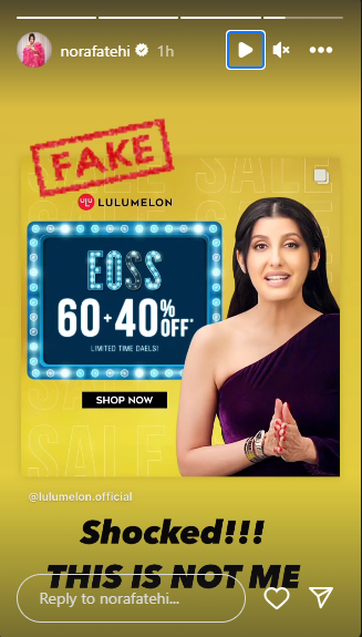 This Is Not Me! Nora Fatehi 'Shocked' As She Falls Prey To Deepfake ...