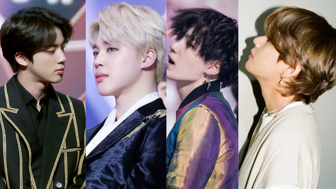 A few photos to prove why BTS has the most impeccable side profiles