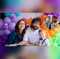 Nakul Mehta's son Sufi looks cute as a button wearing cowboy hat as he ...