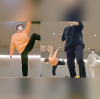 BTS' Jin gets chaotic with his Yoga stretches and the struggle is most ...