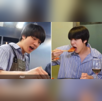 Jin burns his special 'BTS shrimp toast'; slyly turns it into a ...
