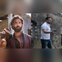 Hrithik, Saif look set for fierce face-off in new intense Vikram Vedha poster; trailer release ...