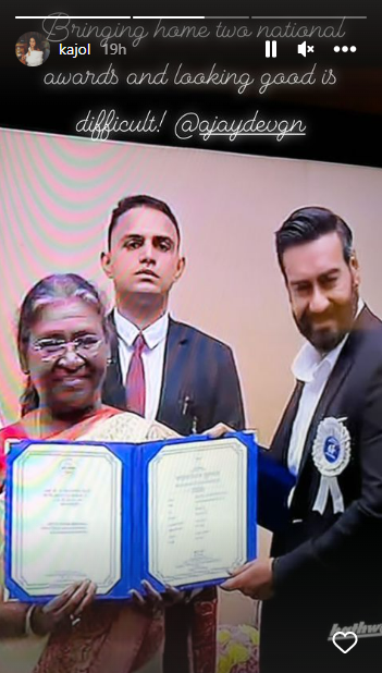 Ajay Devgn wins National Award for Tanhaji; wife Kajol says, ‘Bringing ...
