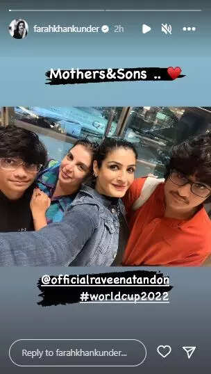 Farah Khan, Raveena Tandon share adorable pics with their kids from ...