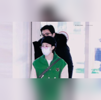 BTS' Jimin shows up at airport with an unexpected companion and the ...