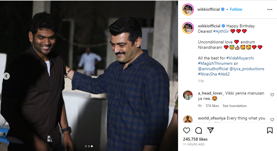 Ajith Kumar Birthday Special: Vignesh Shivan, Manju Warrier, Other South Celebs Wish Thunivu ...