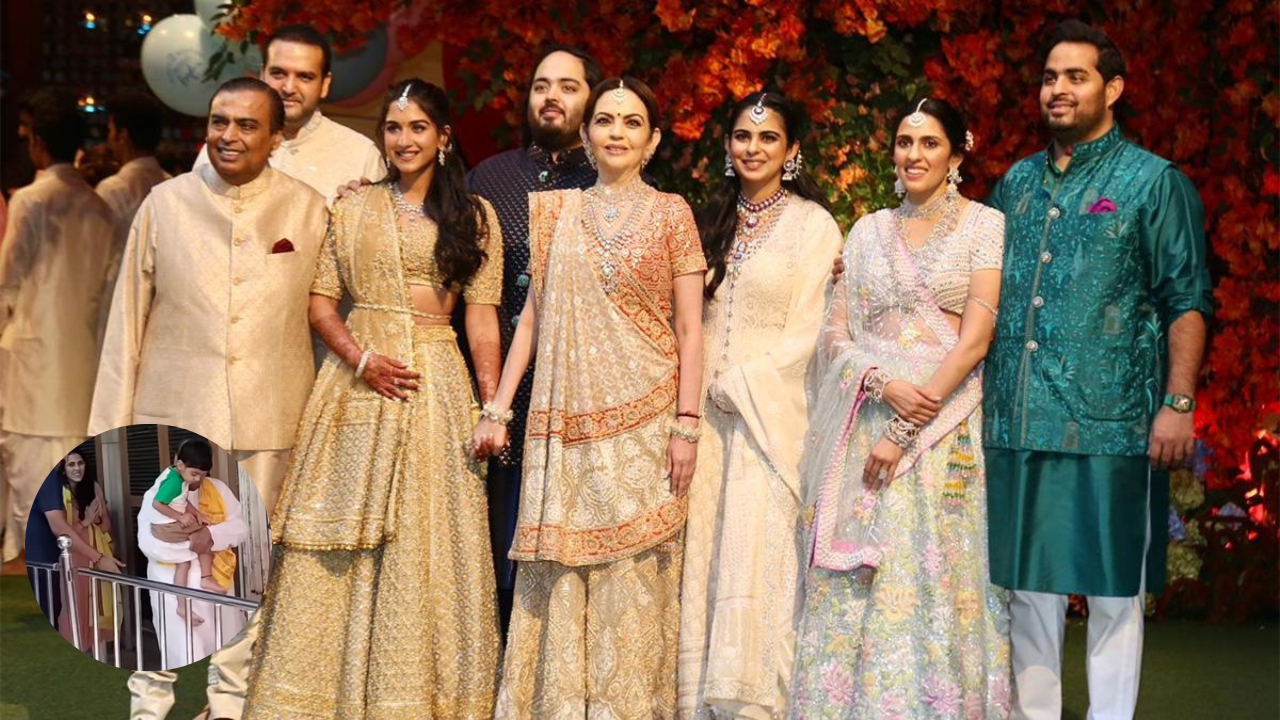 Bappa Time! Mukesh Ambani Visits Siddhivinayak With Akash, Shloka ...