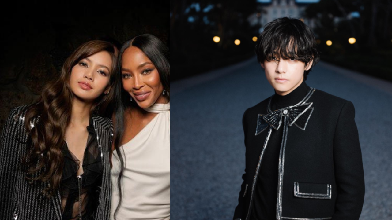 OMG! BTS’ V And Blackpink’s Lisa In One Frame Wearing Pantsuits Is What ...