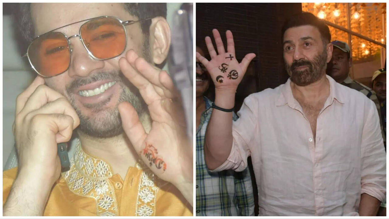 Karan Deol-Drisha Acharya Marriage: Karan applies Mehendi in the name ...