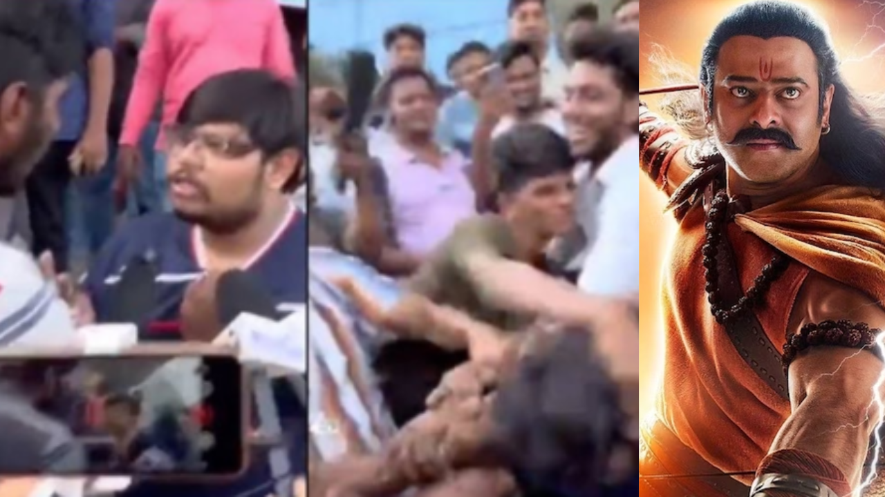 Adipurush फिल्म को बुरा बोलने पर फैन्स के बीच हुआ झगड़ा जमकर हुई मारपीट ...