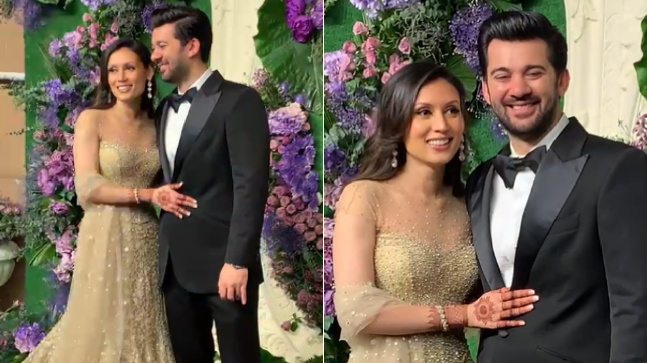 Karan Deol, Drisha Acharya Wedding Reception: Groom Dazzles In Black ...