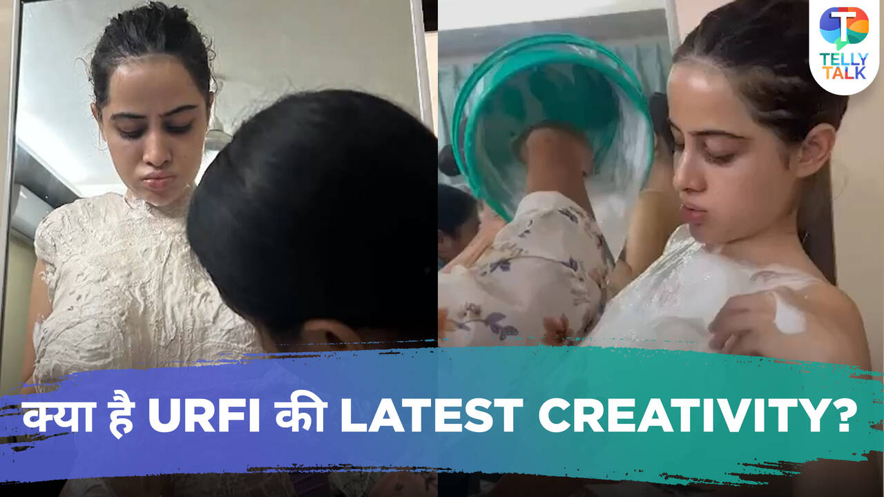 Urfi Javed COVERS her upper body with POP in latest creativity video ...