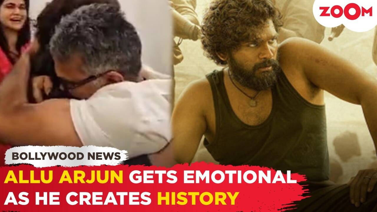 Allu Arjuns First Video As He Gets Emotional After Winning 69th