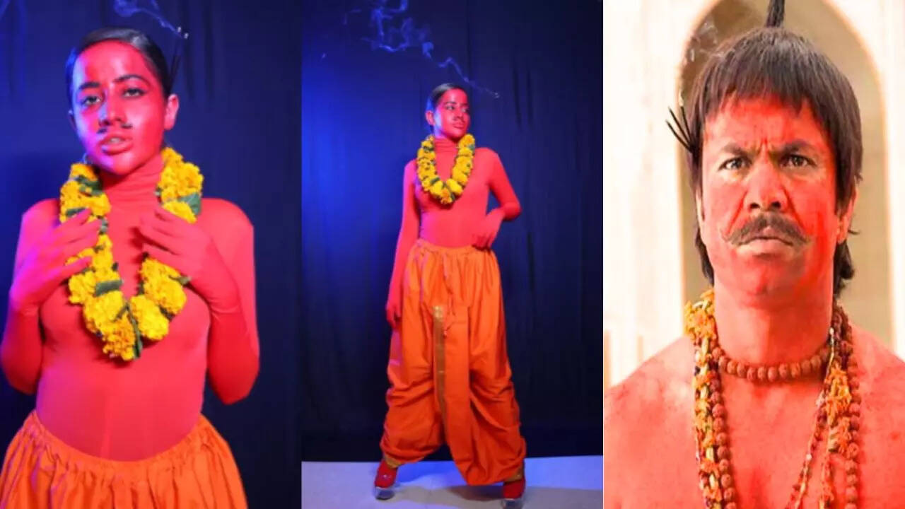 छोटा पंडित बनकर सामने आईं उर्फी जावेद लेटेस्ट लुक देख उड़े फैन्स के होश ...