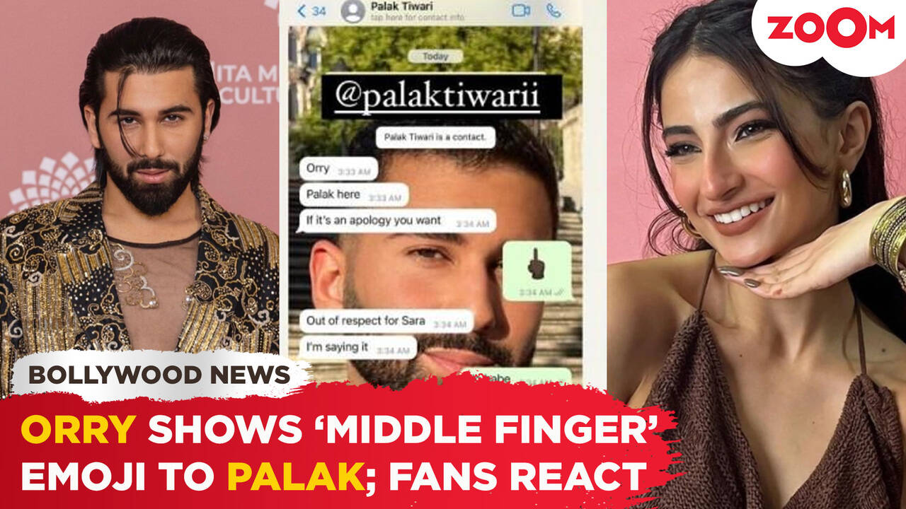 Orry's 'Middle Finger' reply to Palak Tiwari's apology Goes VIRAL, fans ...
