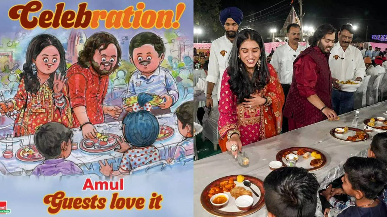 Amul Gives Big Shout Out To Anant Ambani, Radhika Merchant's Anna Seva With Adorable Doodle ...