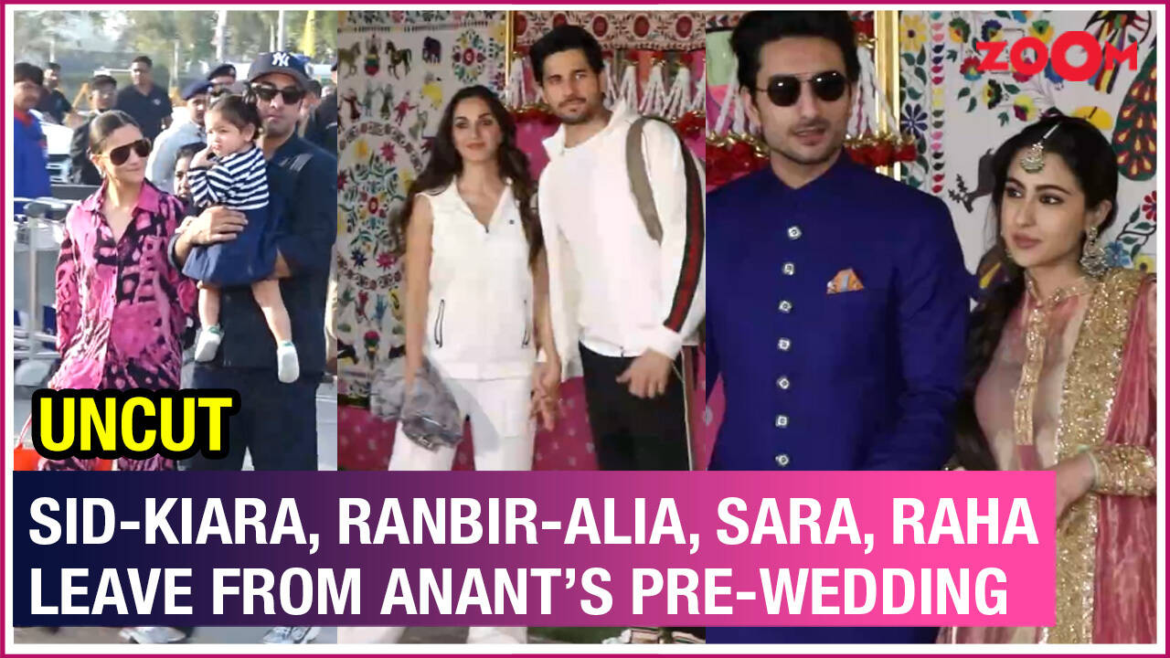 Anant Ambani’s Pre-Wedding Bash: Ranbir-Alia, Sid-Kiara, Sara Make Their Exit from Jamnagar ...