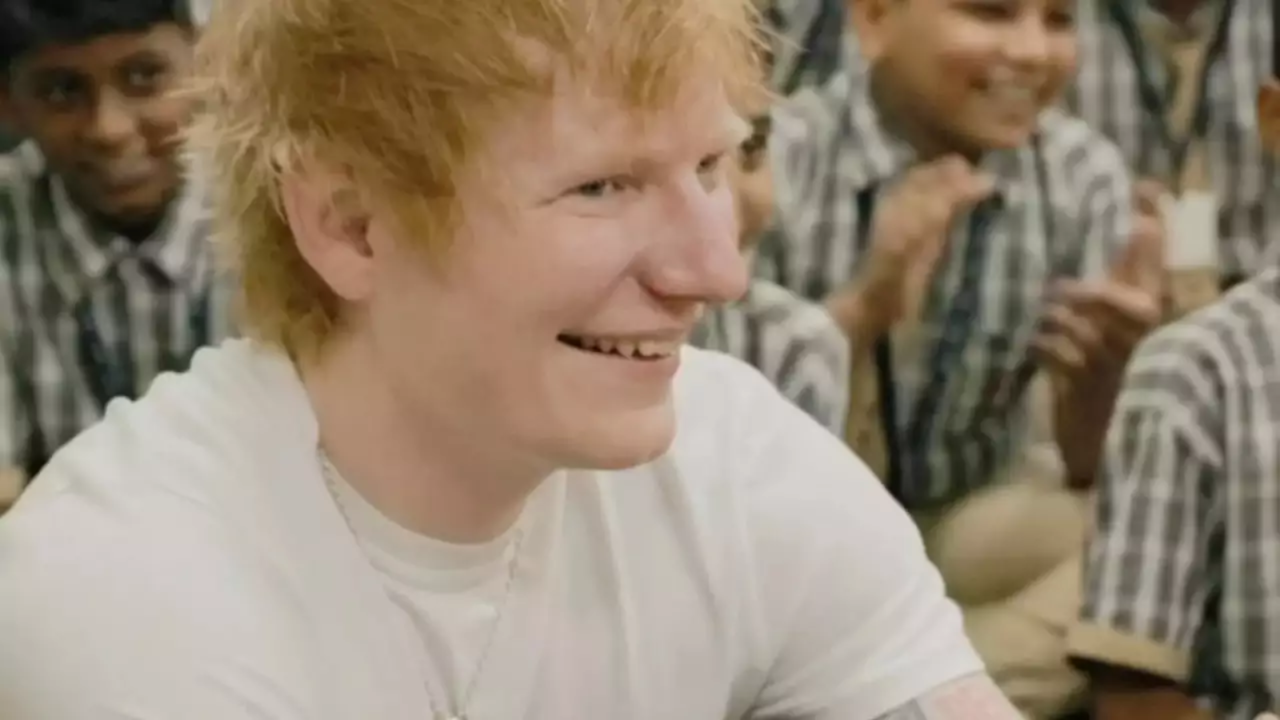 Ed Sheeran Enjoys Performance By Kids In Mumbai School Ahead Of His ...