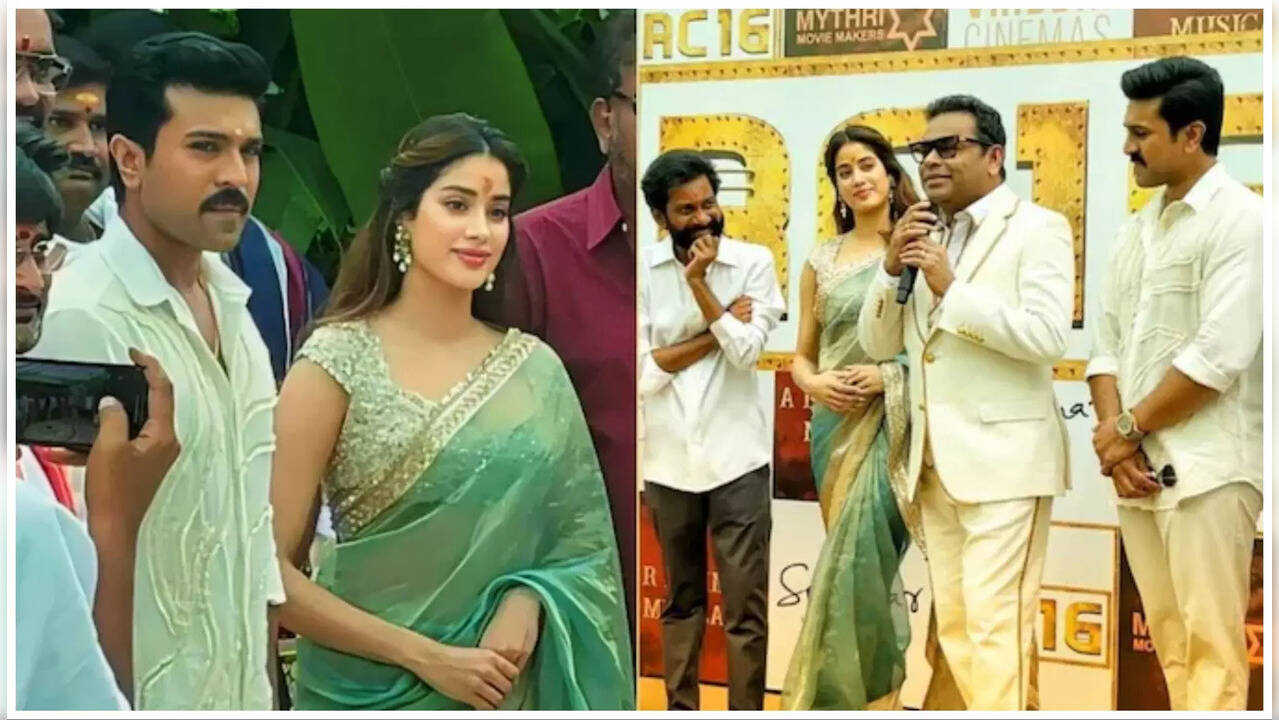 Ramcharan and Jhanvi Kapoor's RC 16 begins, actress shares set picture ...