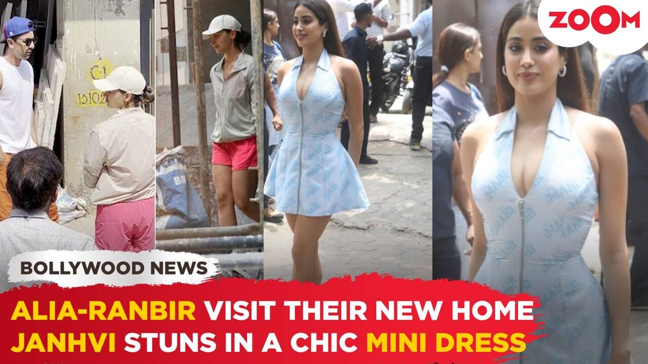 Alia Bhatt & Ranbir Kapoor tour their under-construction home | Janhvi Kapoor's HOT mini dress ...
