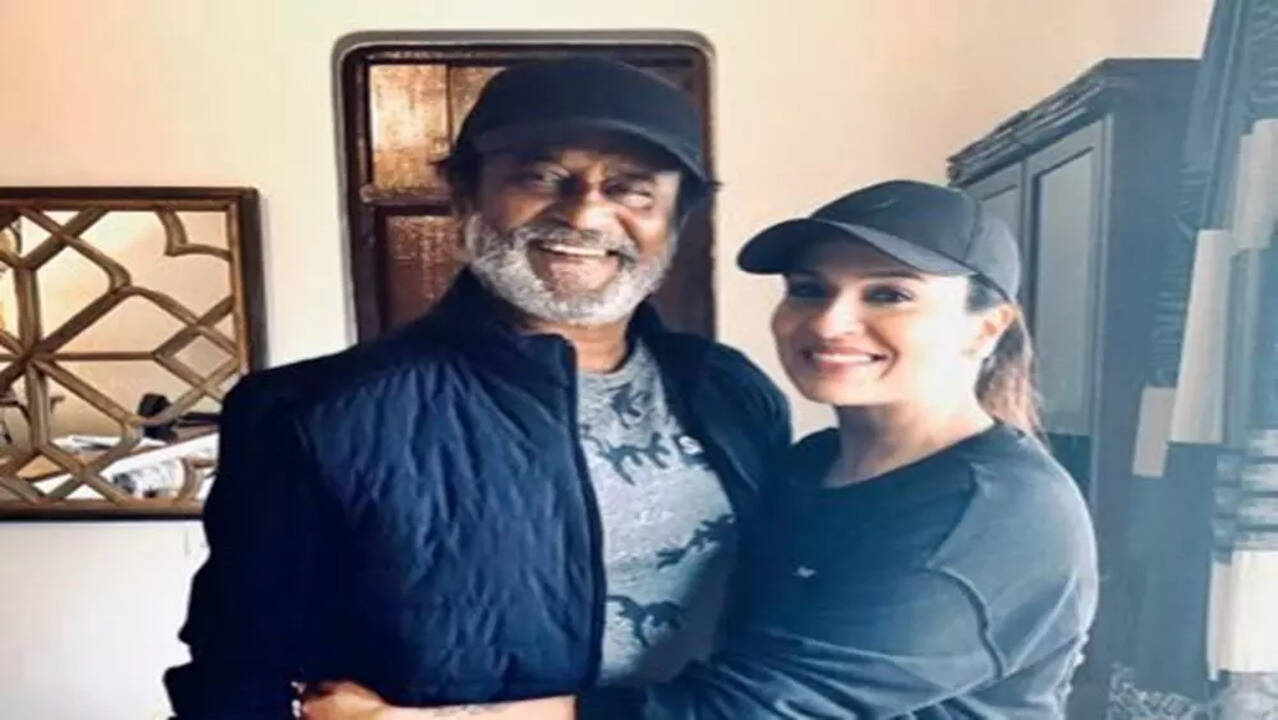 Rajinikanth: Superstar Rajinikanth launches daughter Soundarya's voice ...