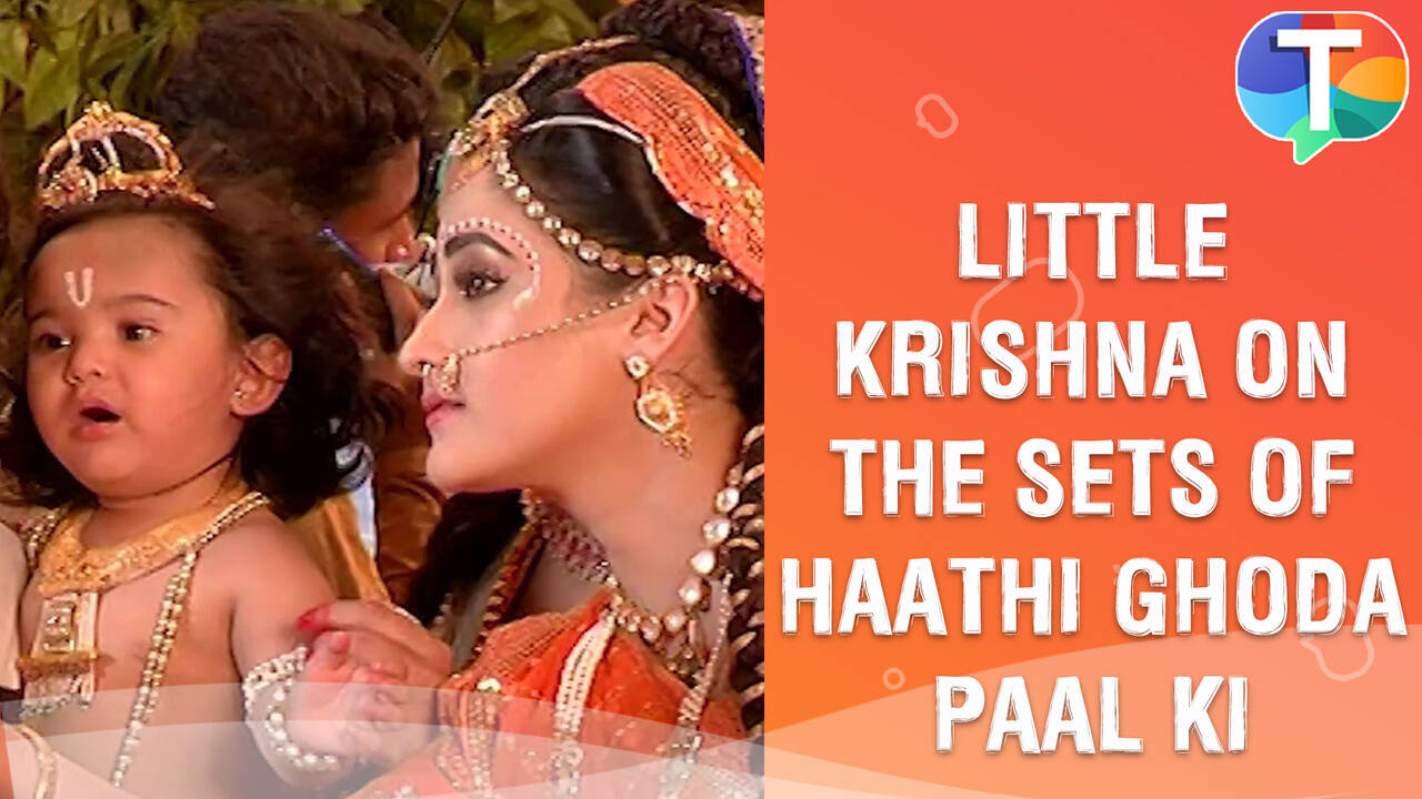 BTS video of Little Krishna on the sets of Haathi Ghoda Paal Ki Jai ...