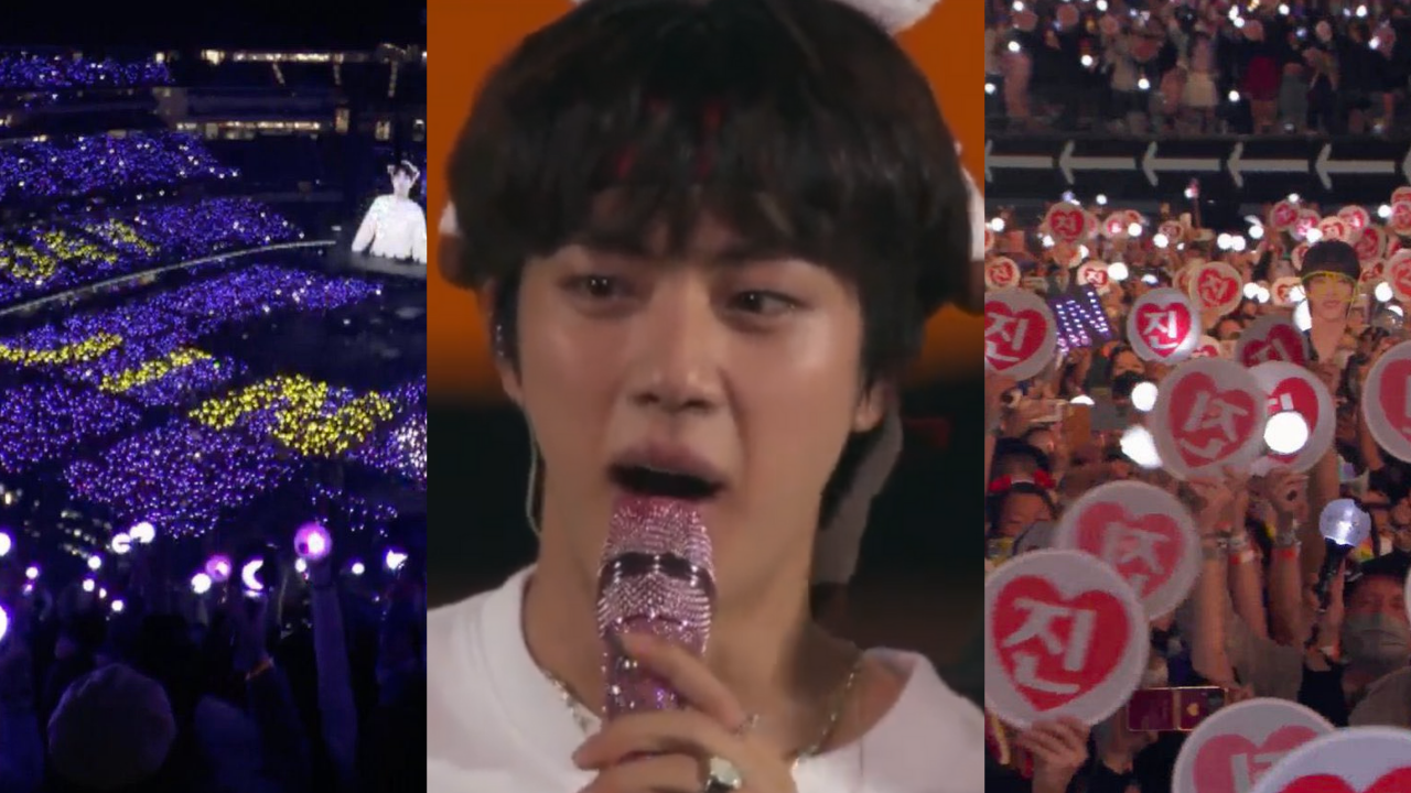 Happy birthday Jin! BTS ARMYs 'Moon for Jin' project at final concert ...