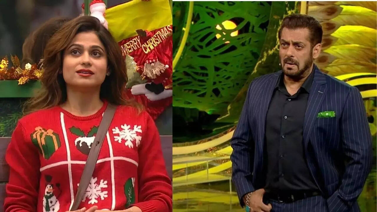 Salman Khan Blasts Shamita Shetty For Pushing Rakhi Sawant In Bigg Boss