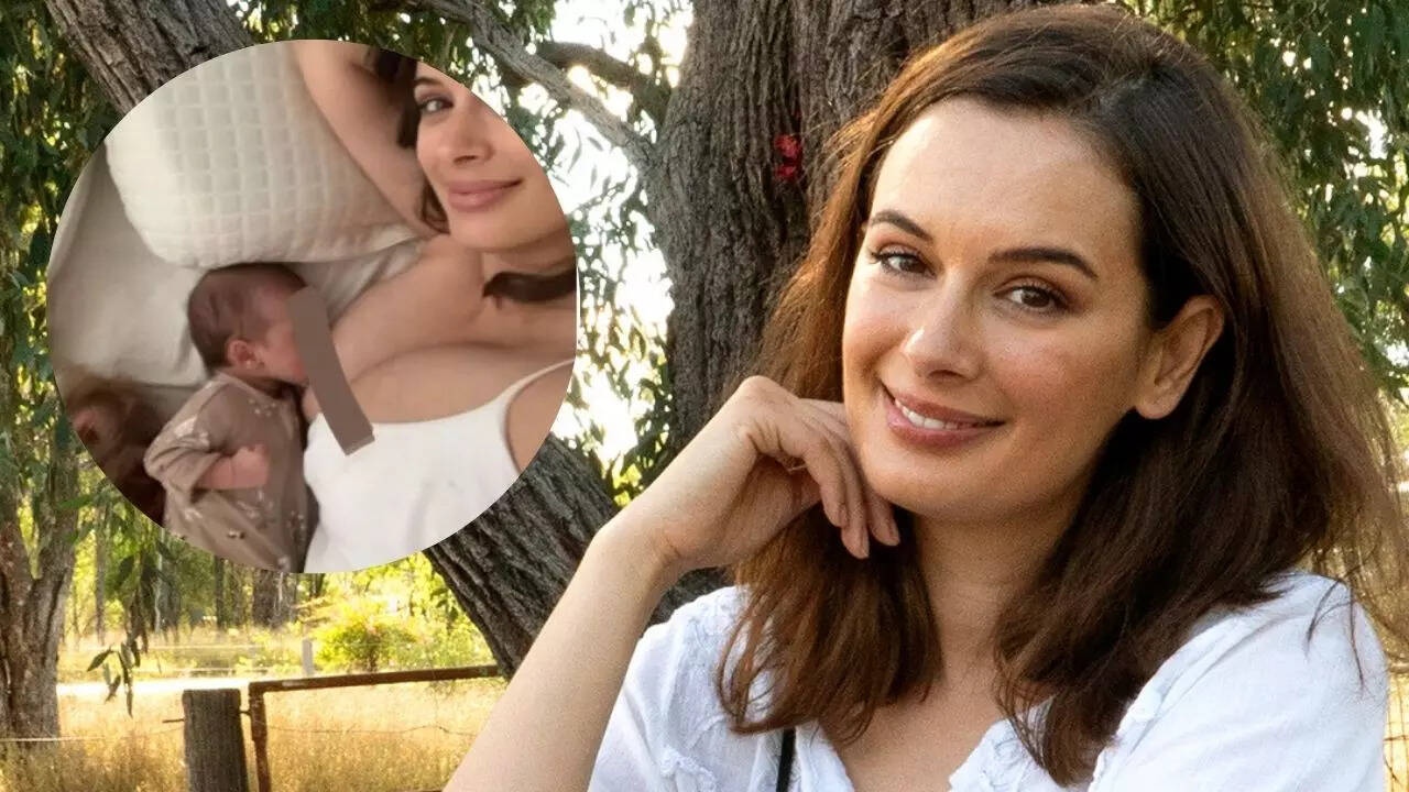 Evelyn Sharma shares photo while breastfeeding her baby girl Ava ...