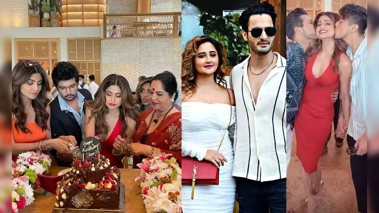 Shamita Shetty celebrates her birthday with Shilpa Shetty, Raj Kundra ...