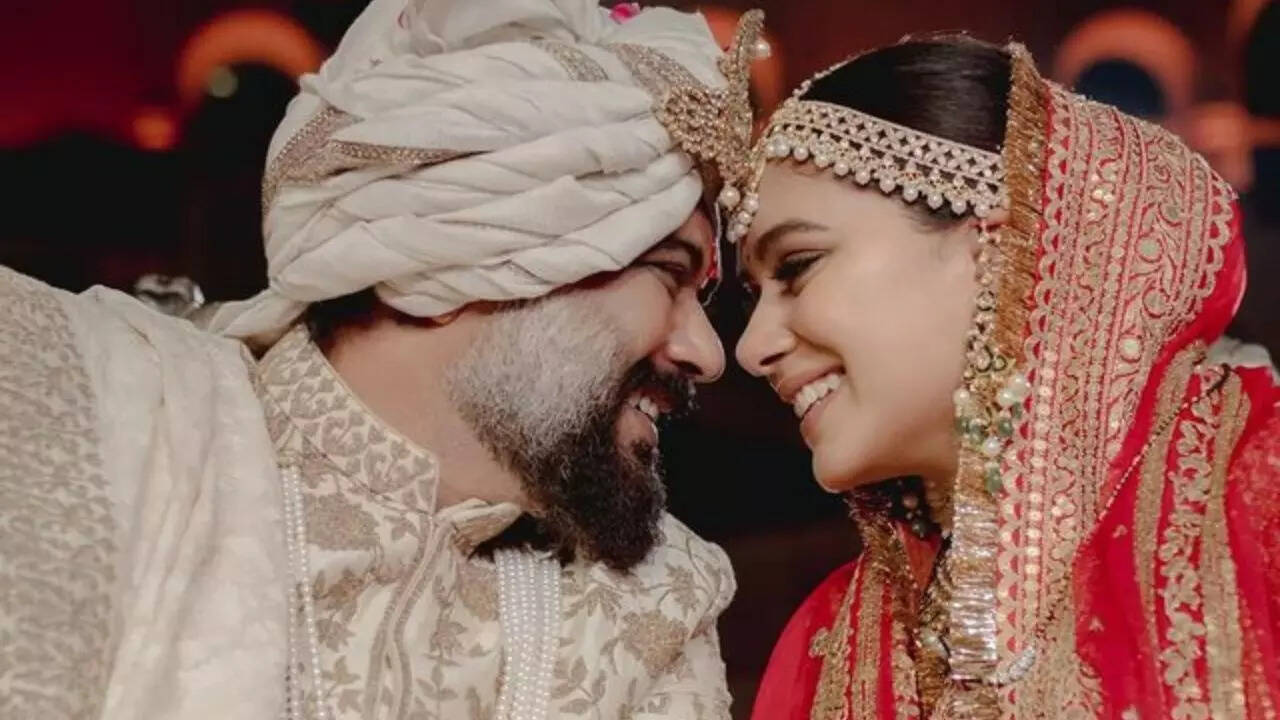 Luv Ranjan, Alisha Vaid wedding photos out! Couple looks like a match ...