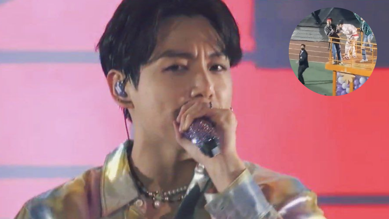 Jungkook: Security guard rushes to Jungkook as BTS star almost stumbles ...