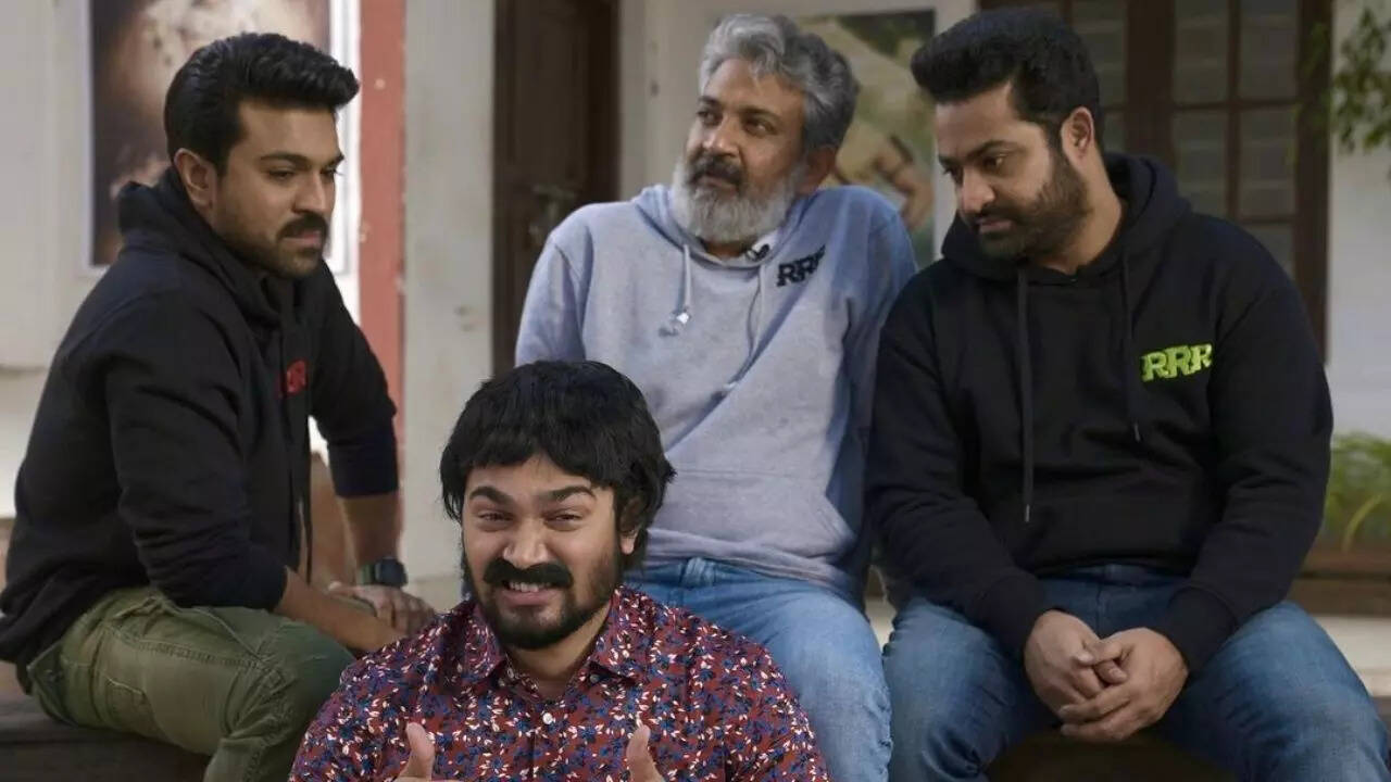 Bhuvan Bam shares a photo with the cast of RRR from his talk show Titu ...