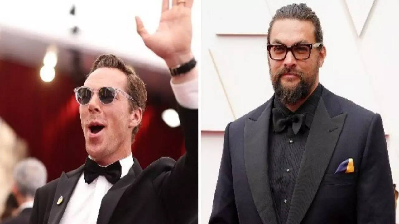 Oscars 2022: Benedict Cumberbatch, Jason Momoa sport colours of ...