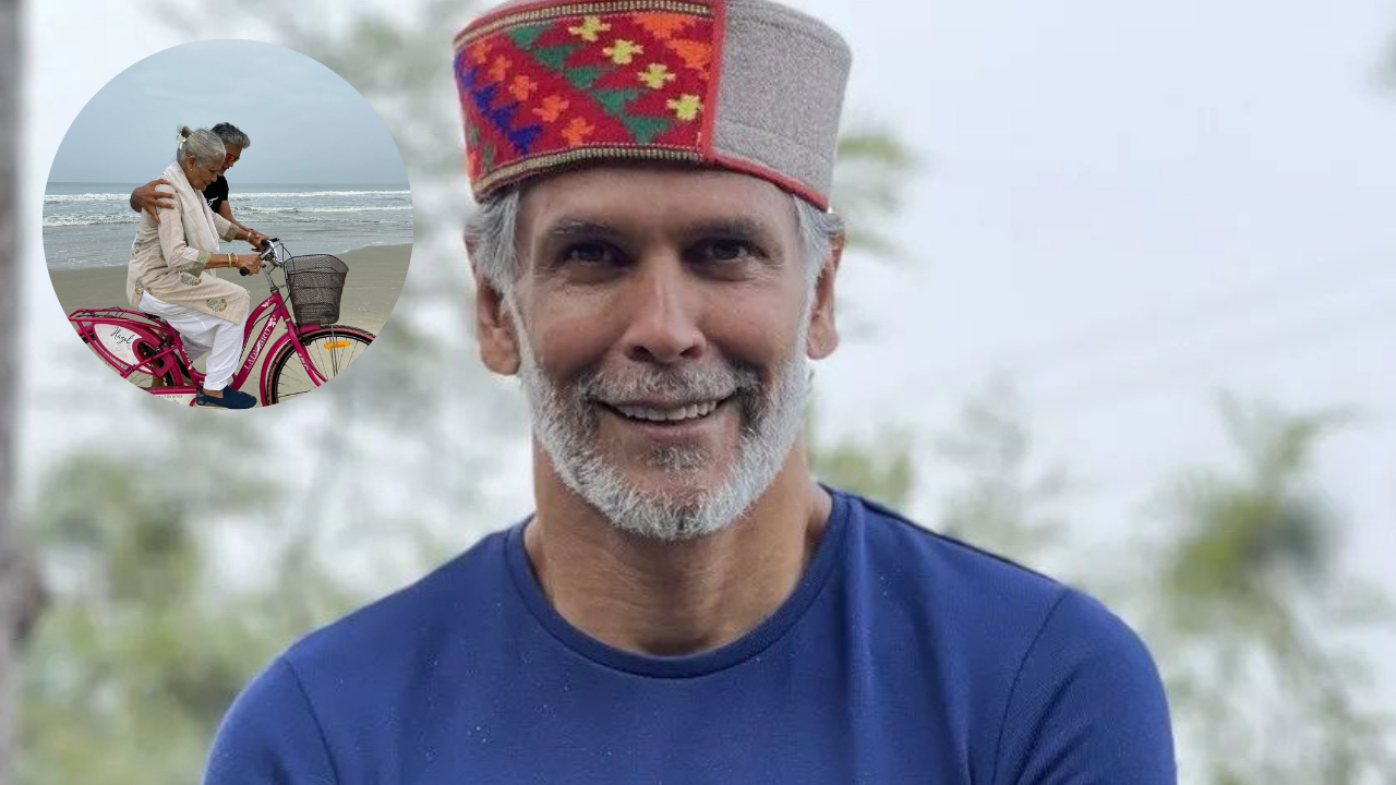 Milind: Milind Soman teaches his 83-year-old mother how to cycle again ...