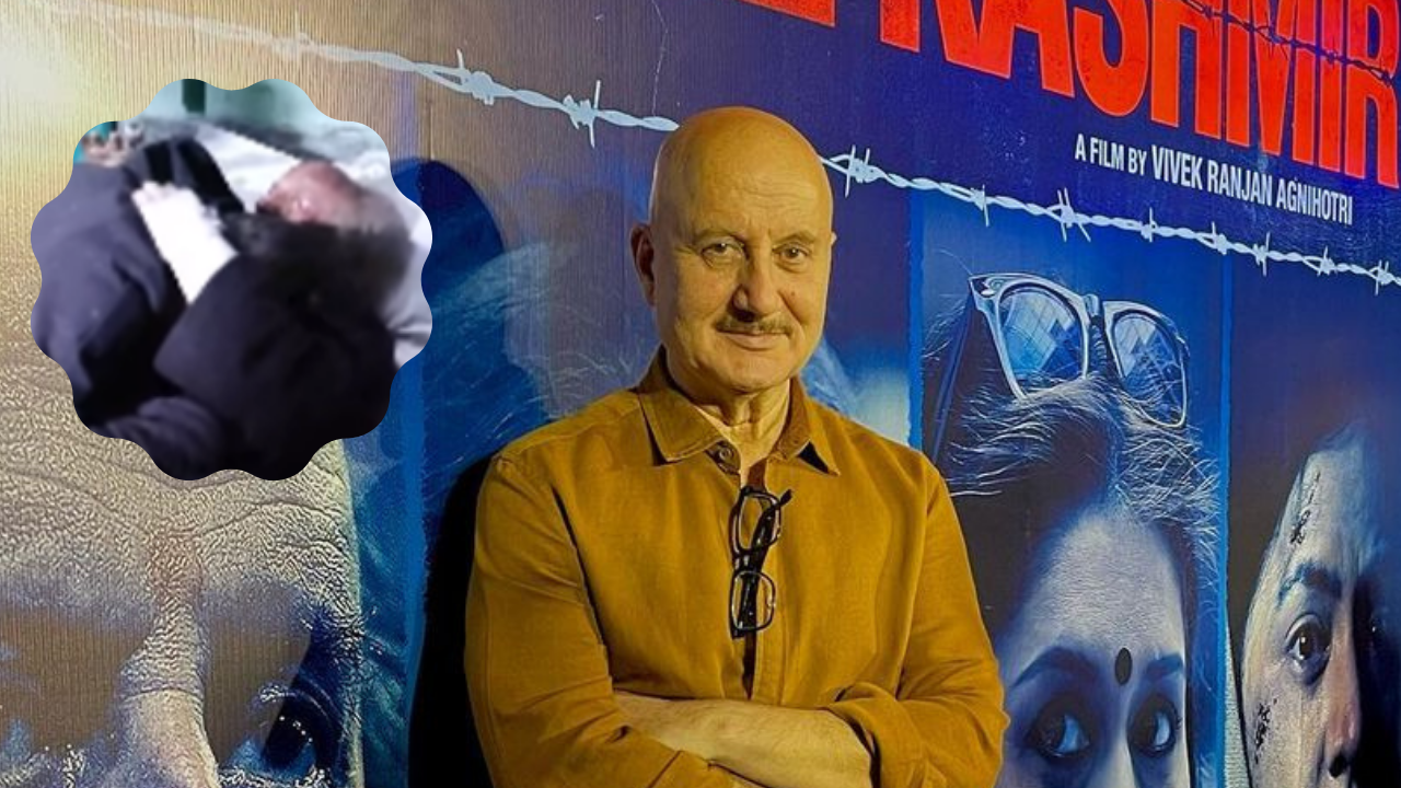 Anupam Kher's video of Vivek Agnihotri, Darshan Kumaar crying after ...