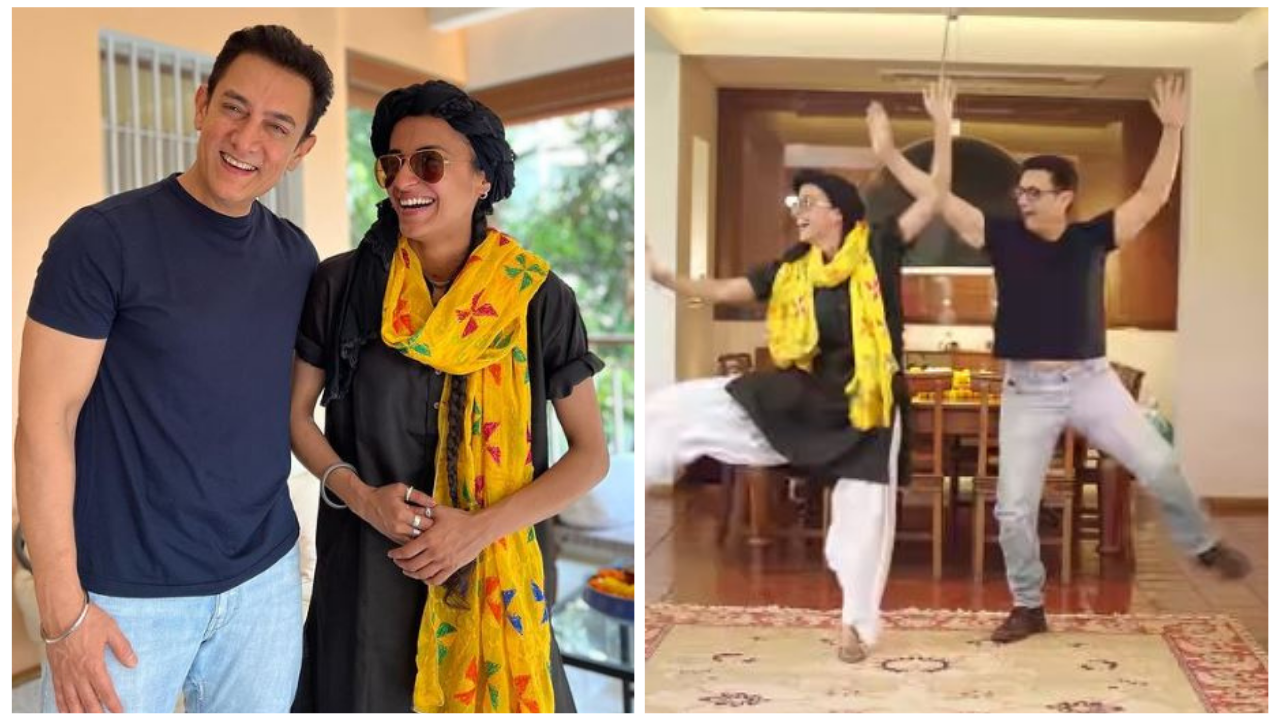 Aamir Khan performs Bhangra with Instagram influencer Ruhee Dosani ...