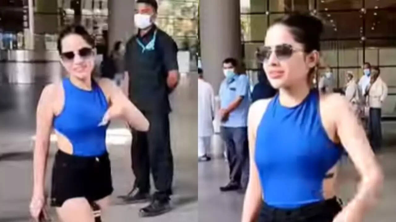 Urfi: Urfi Javed gets spotted at the airport barefoot; fans asks, 'Why ...