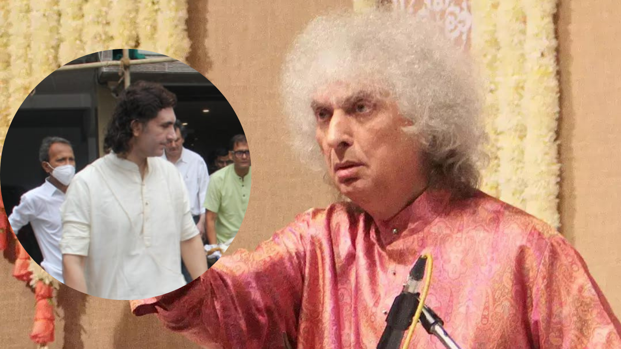 Amitabh Bachchan, Javed Akhtar attend Pandit Shivkumar Sharma's funeral ...