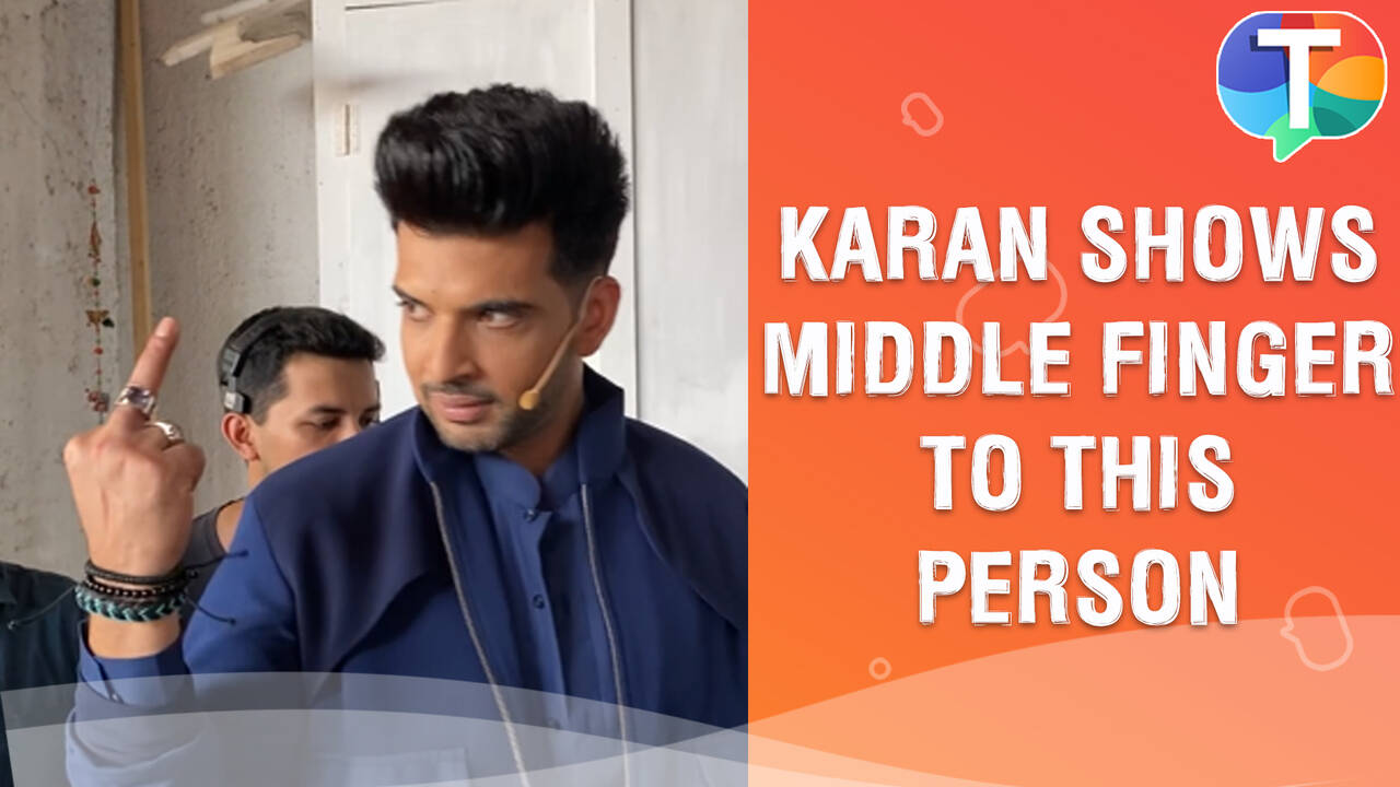 SHOCKING! Karan Kundrra shows middle finger to THIS person, Telly Talk ...