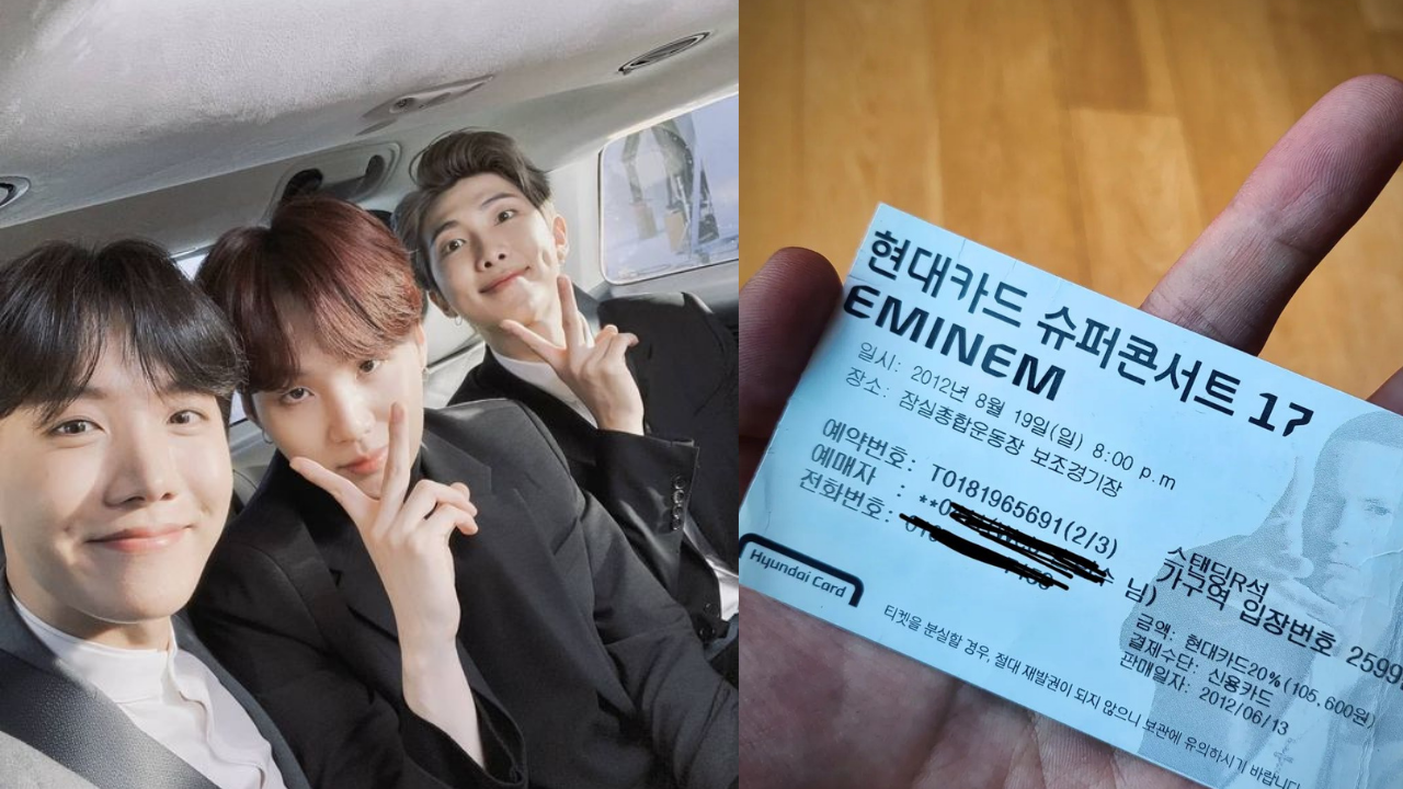 BTS' J-Hope held onto Eminem's concert ticket for 10 long years, but ...