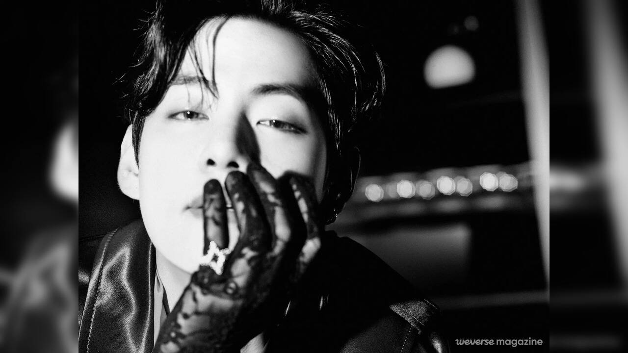 BTS' V's behind-the-scenes stills from Weverse magazine photoshoot are ...