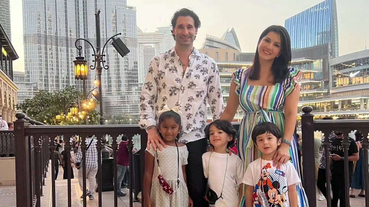 Sunny: Sunny Leone spends 'amazing day' with husband and kids ...
