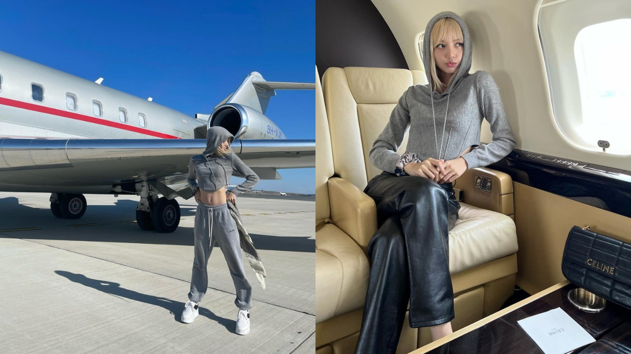After BTS’ V, Blackpink’s Lisa poses in front of private jet as she ...