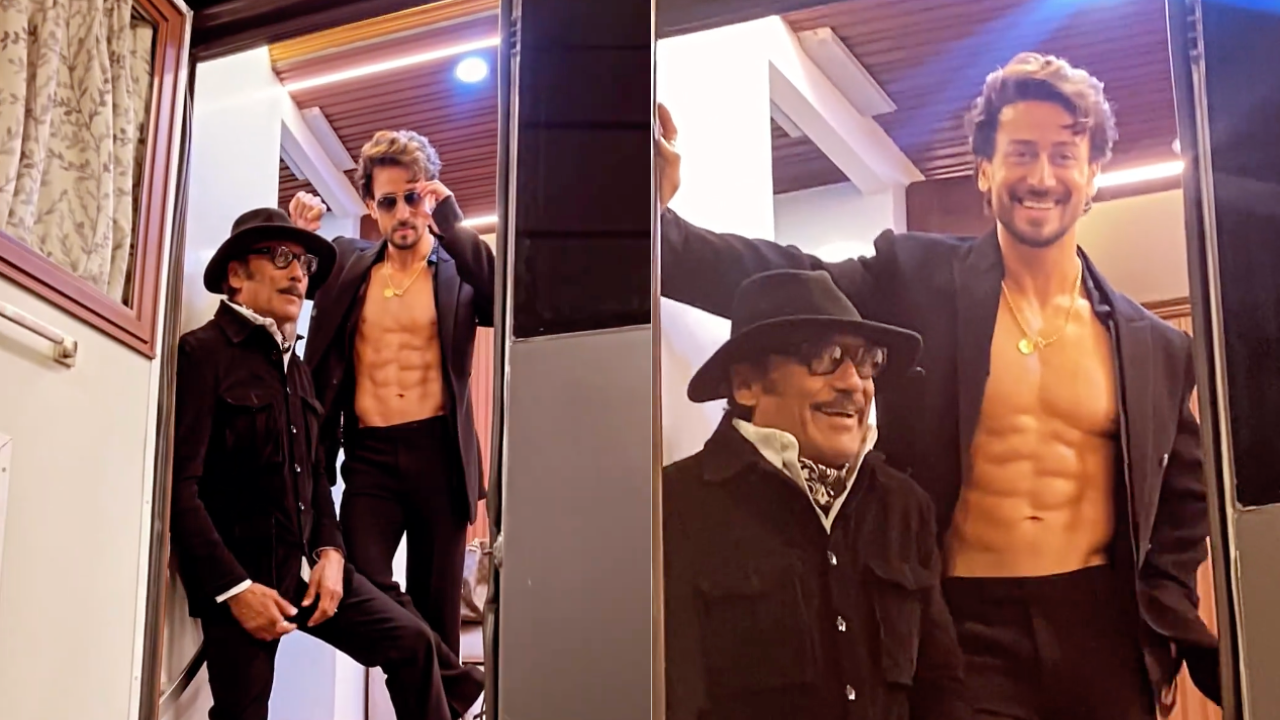 Tiger Shroff keeps up with 'big Daddy' as he twins with dad Jackie ...