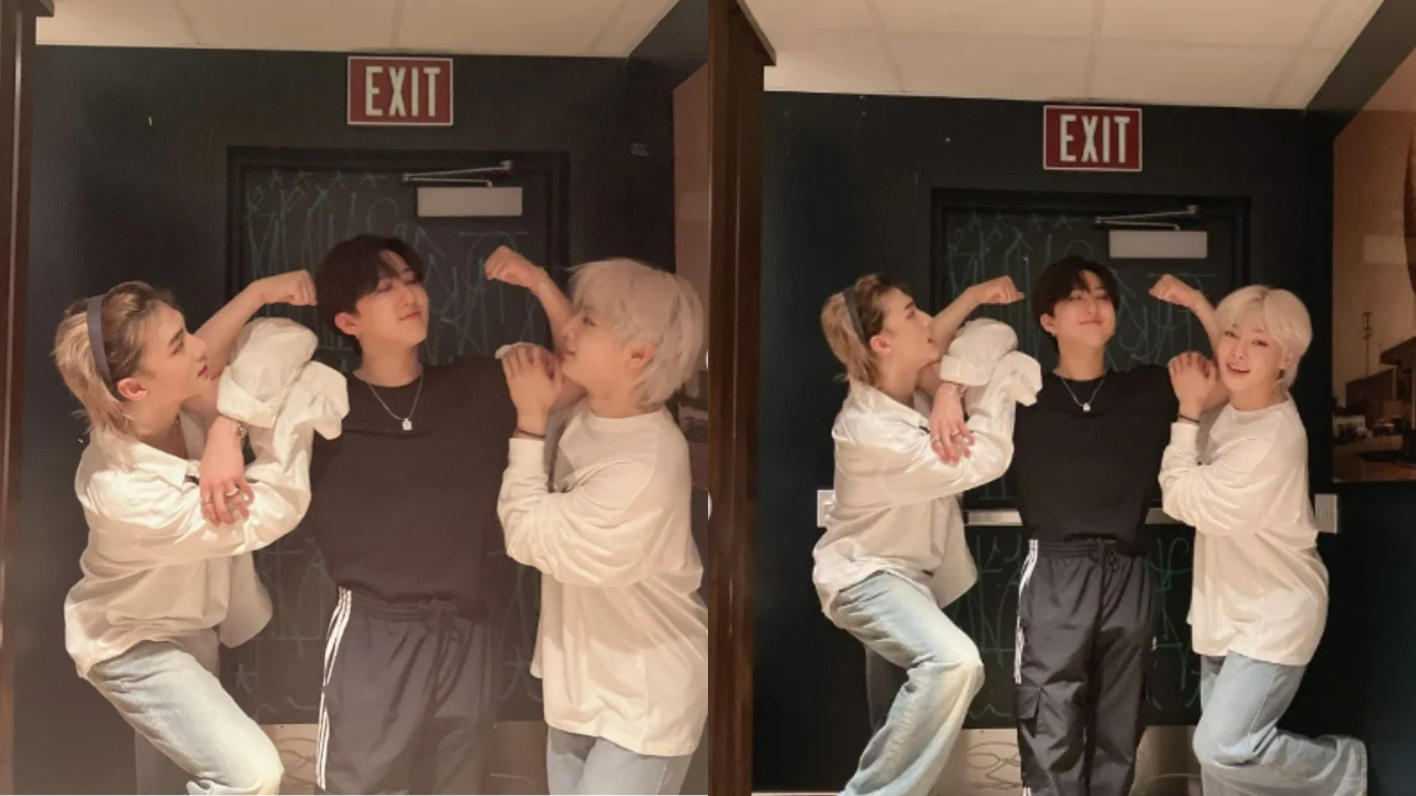 Changbin: Stray Kids’ Changbin shows off his muscle power by letting ...